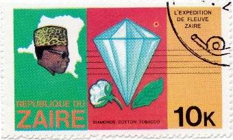 Timbres du Zaïre - Volcanologie Minéralogie